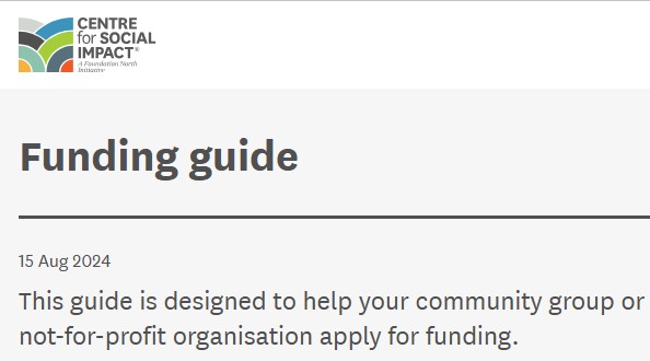 Funding guide - CommunityNet Aotearoa